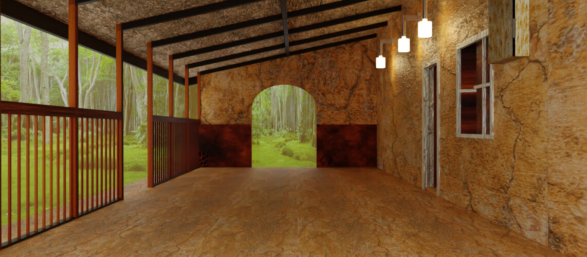 ArtStation - Rocky Movie Interval Scene 3d Exterior Modeling in Blender ...