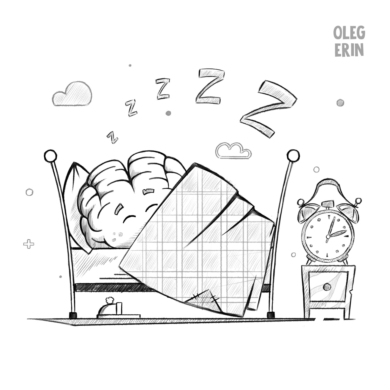 ArtStation - Sleeping Brain Sketch