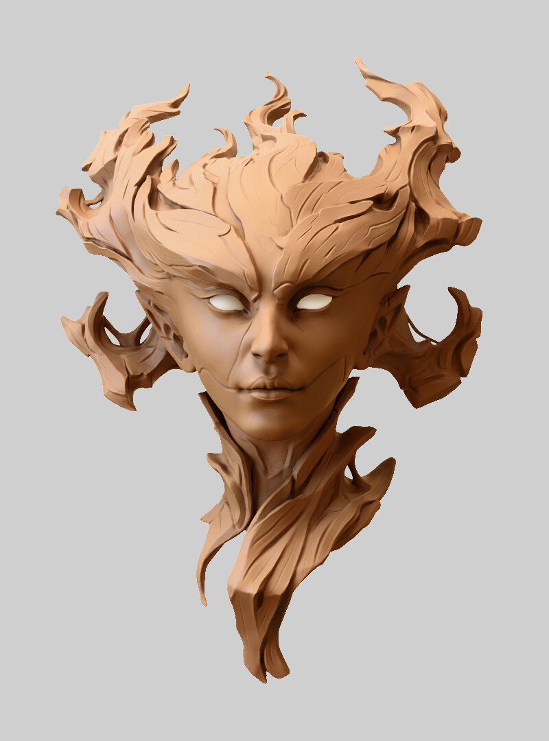 ArtStation - Dryad portrait
