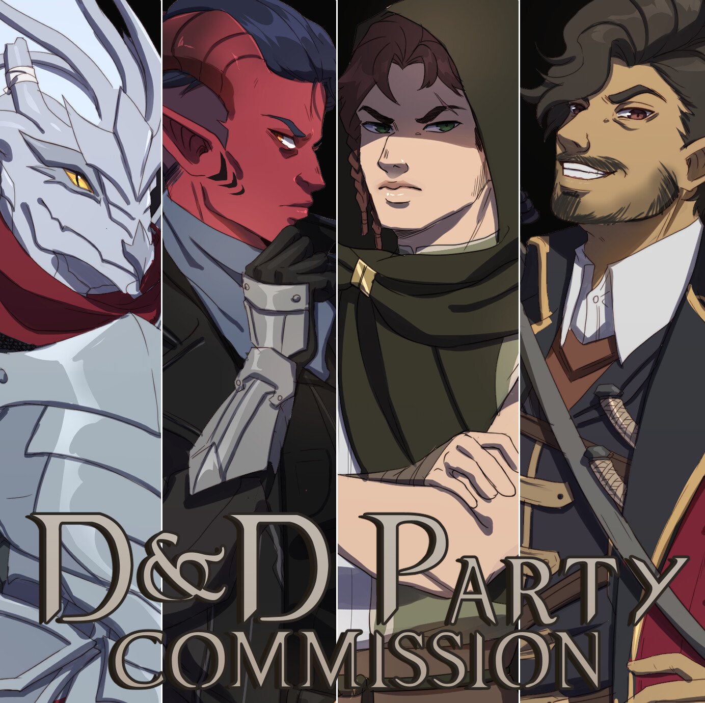 ArtStation - D&D Party Concept and Render Commission