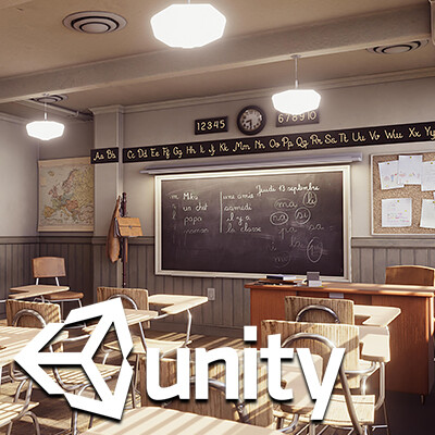 ArtStation - Blender Classroom Lighting : Unity