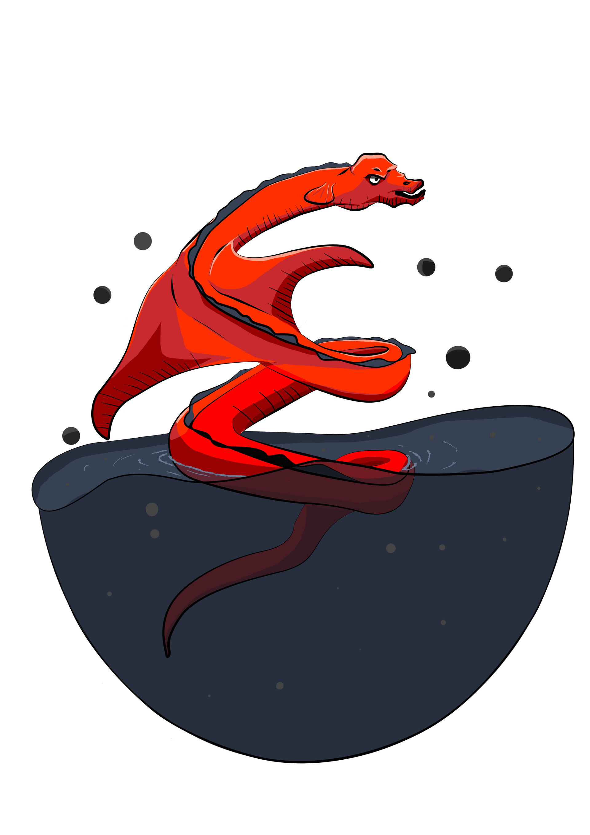 ArtStation - electric eel dragon