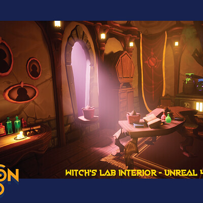 ArtStation - Stylized Witch's Lab scene