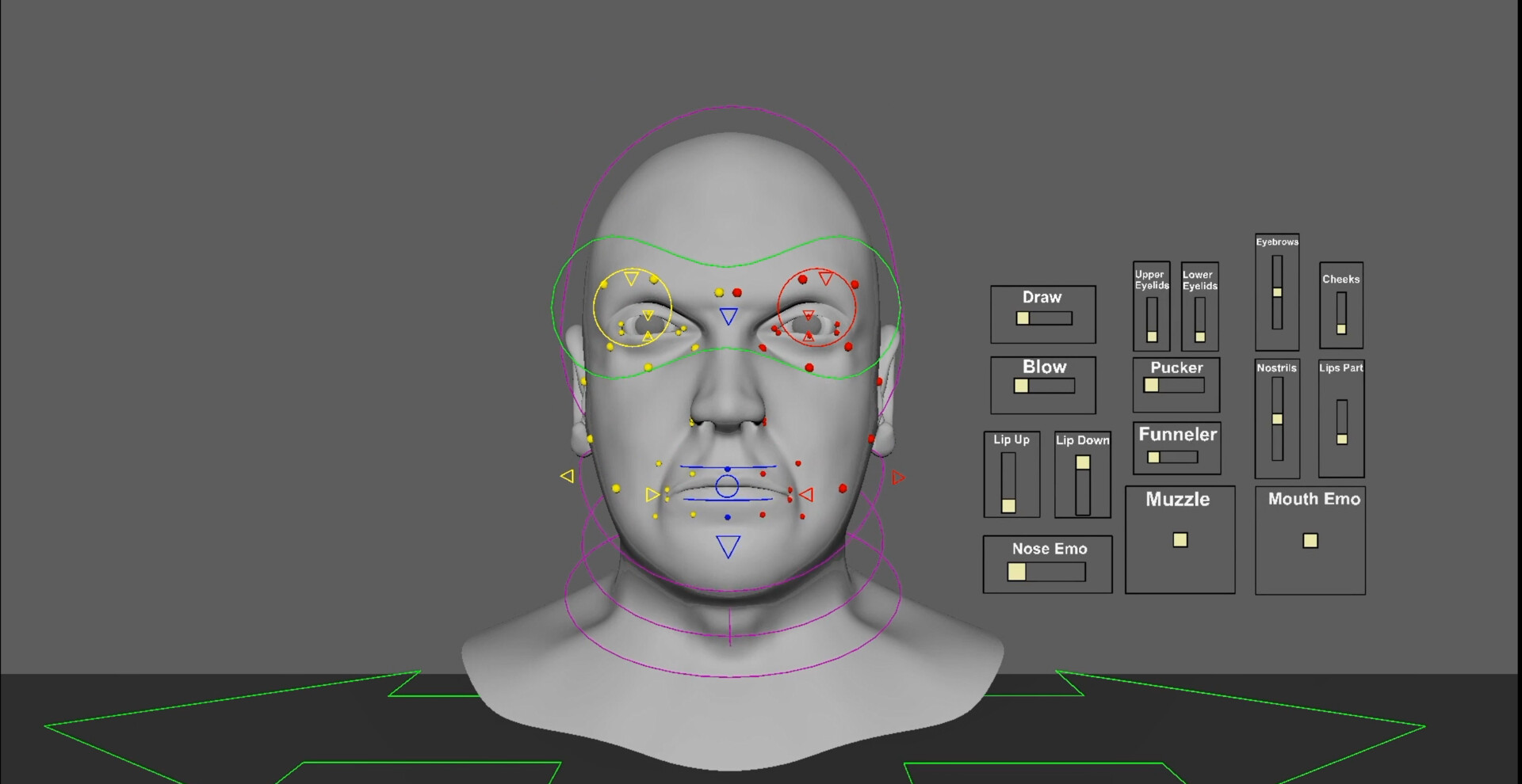 ArtStation - 3D Advanced Head Rig for Facial Lip Sync Animation