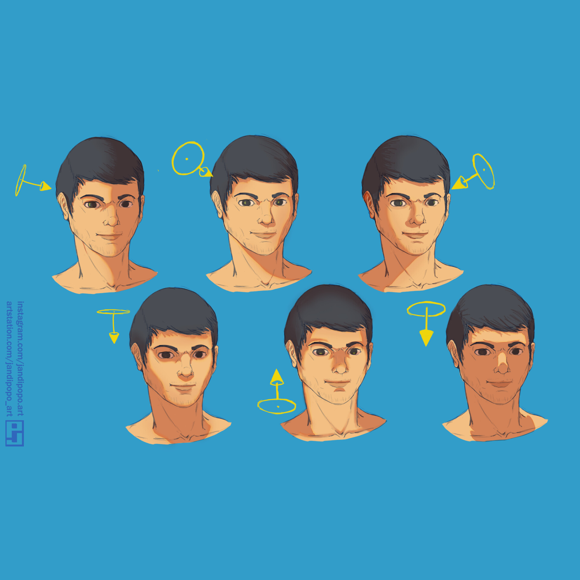 ArtStation - Head Shading Study