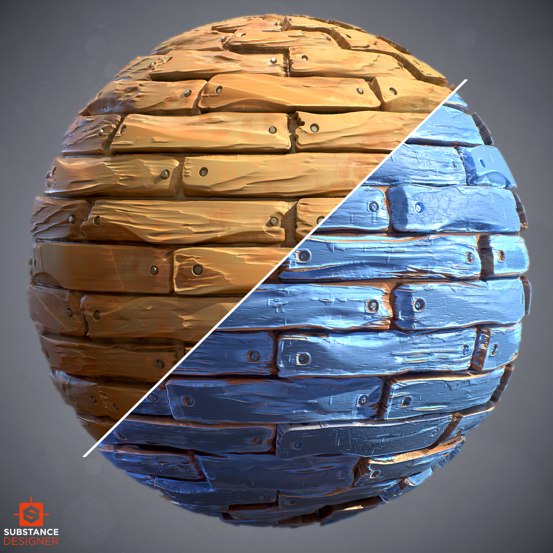 ArtStation - Painted Planks