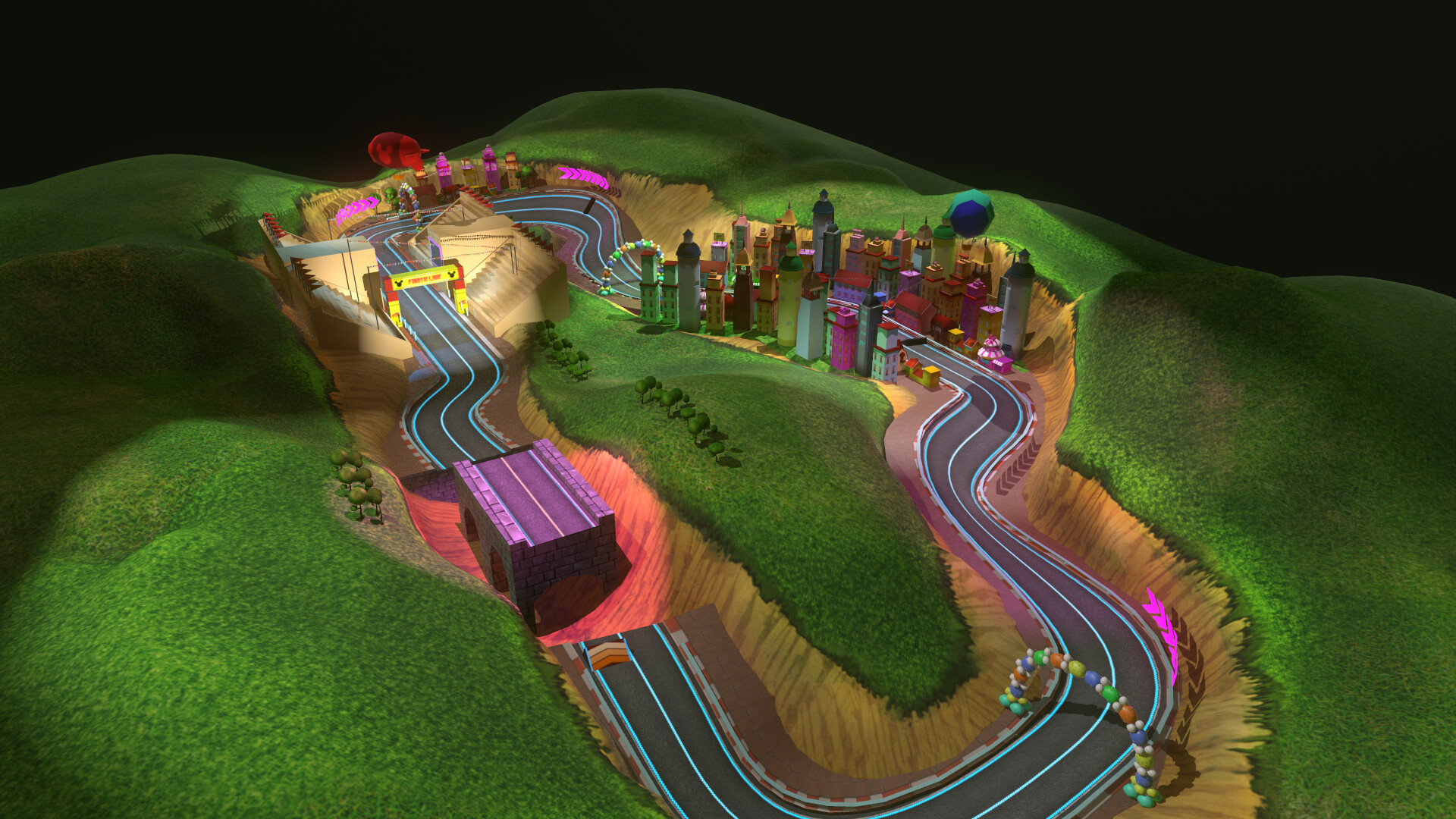 ArtStation - Disney Racing Track