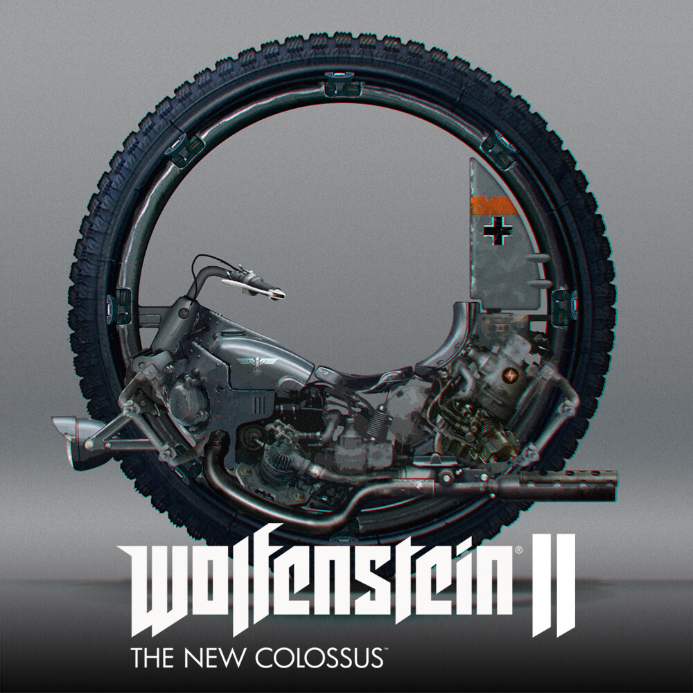 ArtStation - Concept Art Wolfenstein The New Colossus - Nazi monowheel