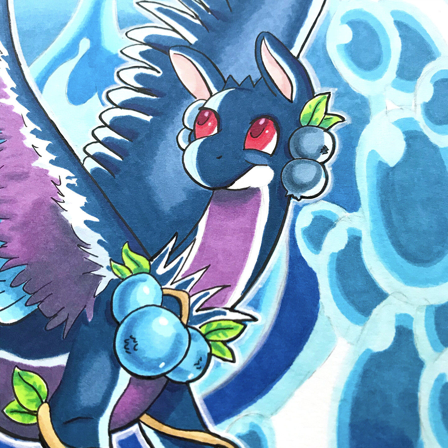 ArtStation - Blue Sky Fruit, Berry Dragon