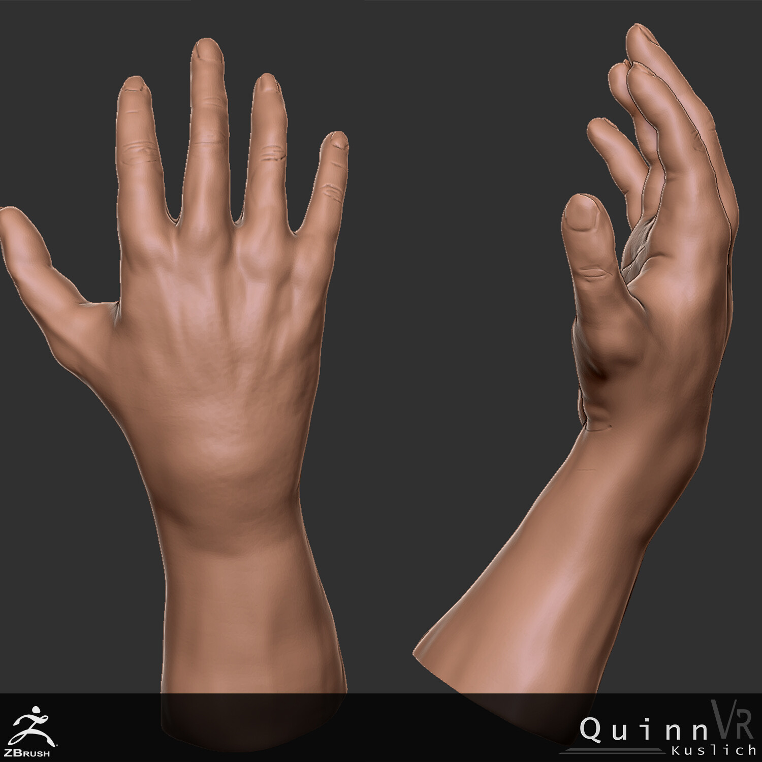 ArtStation - Zbrush Hand Study