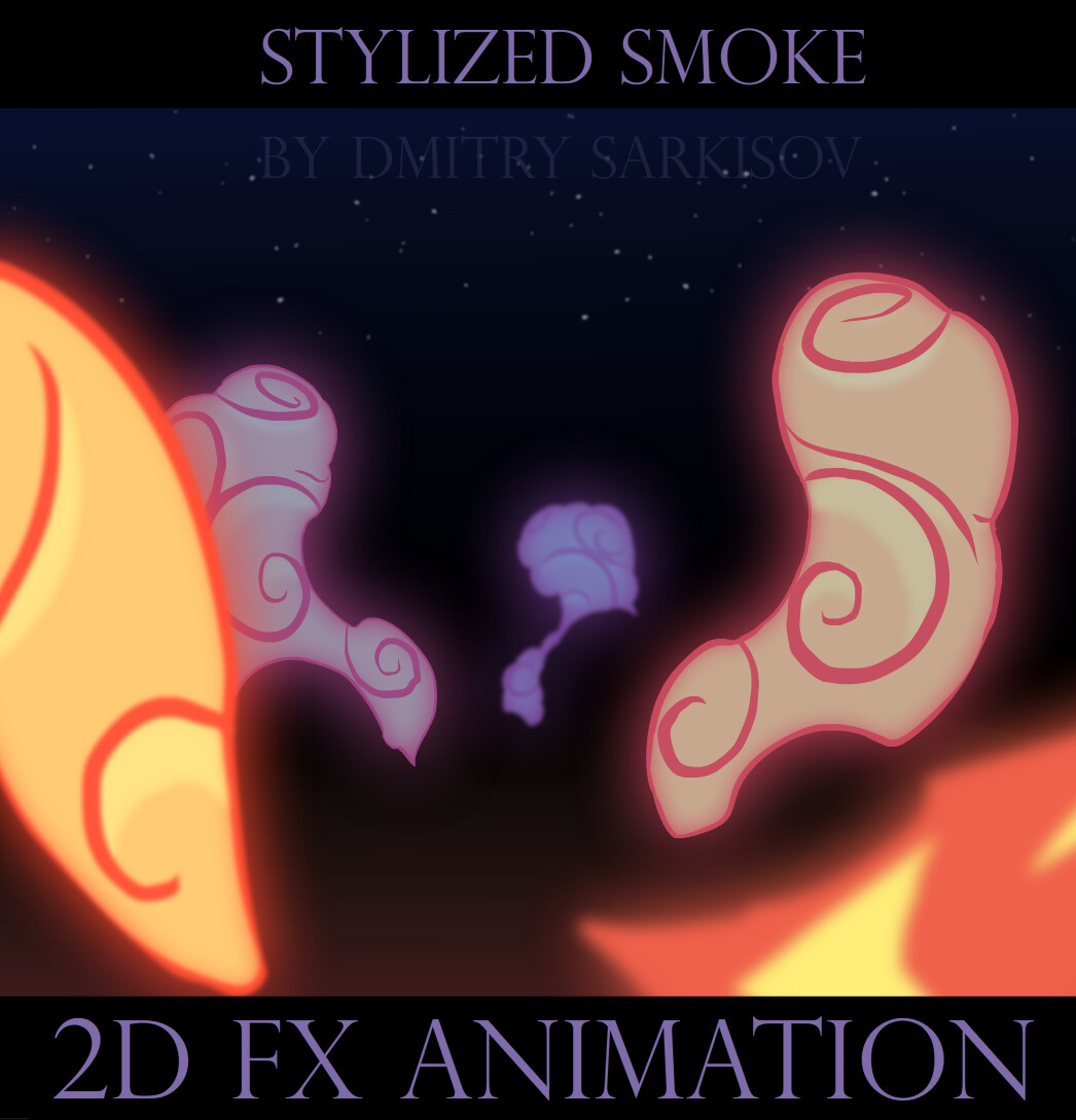 ArtStation - 2D VFX Stylized Smoke Animation
