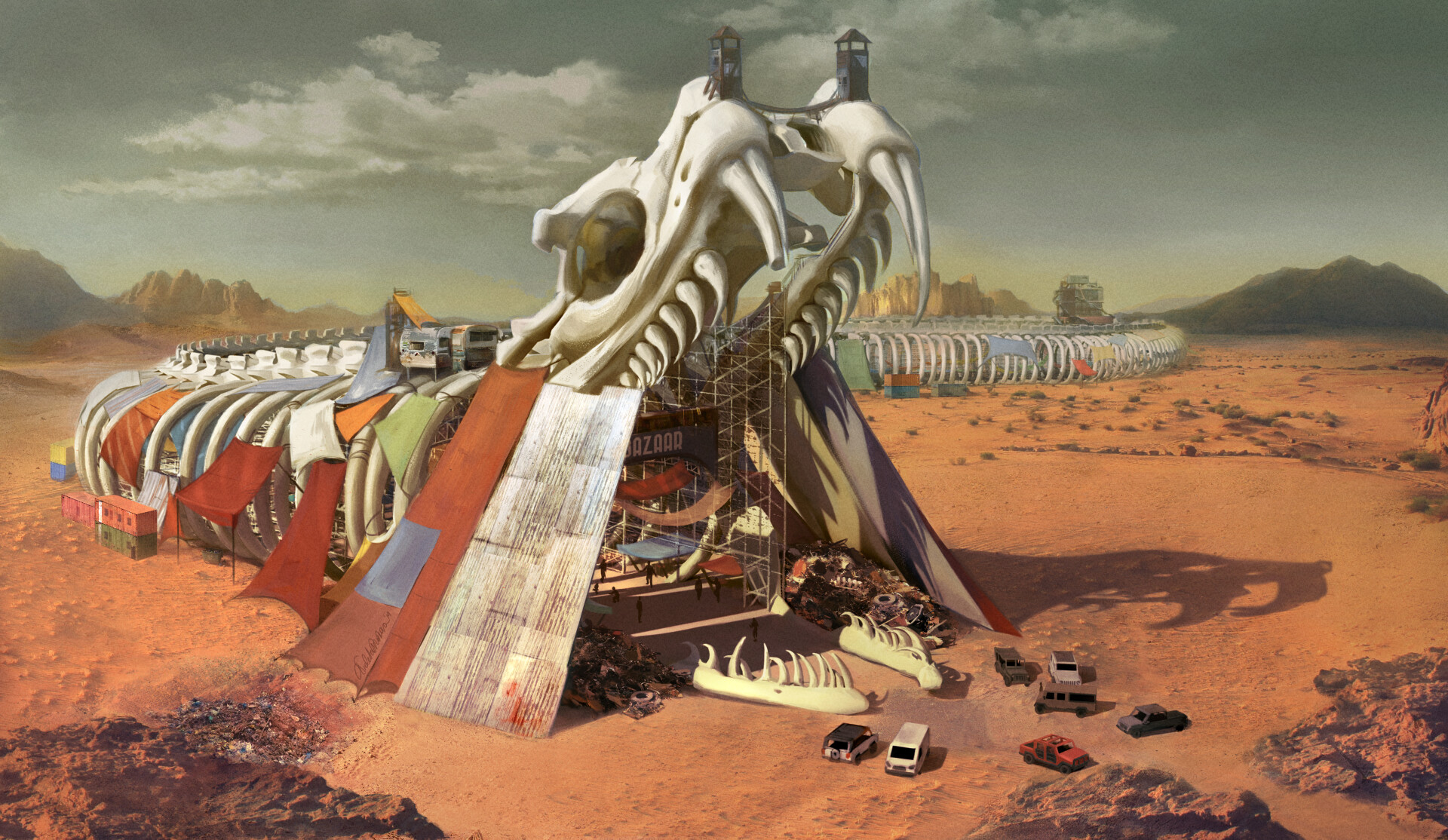 ArtStation - Post apocalyptic Market