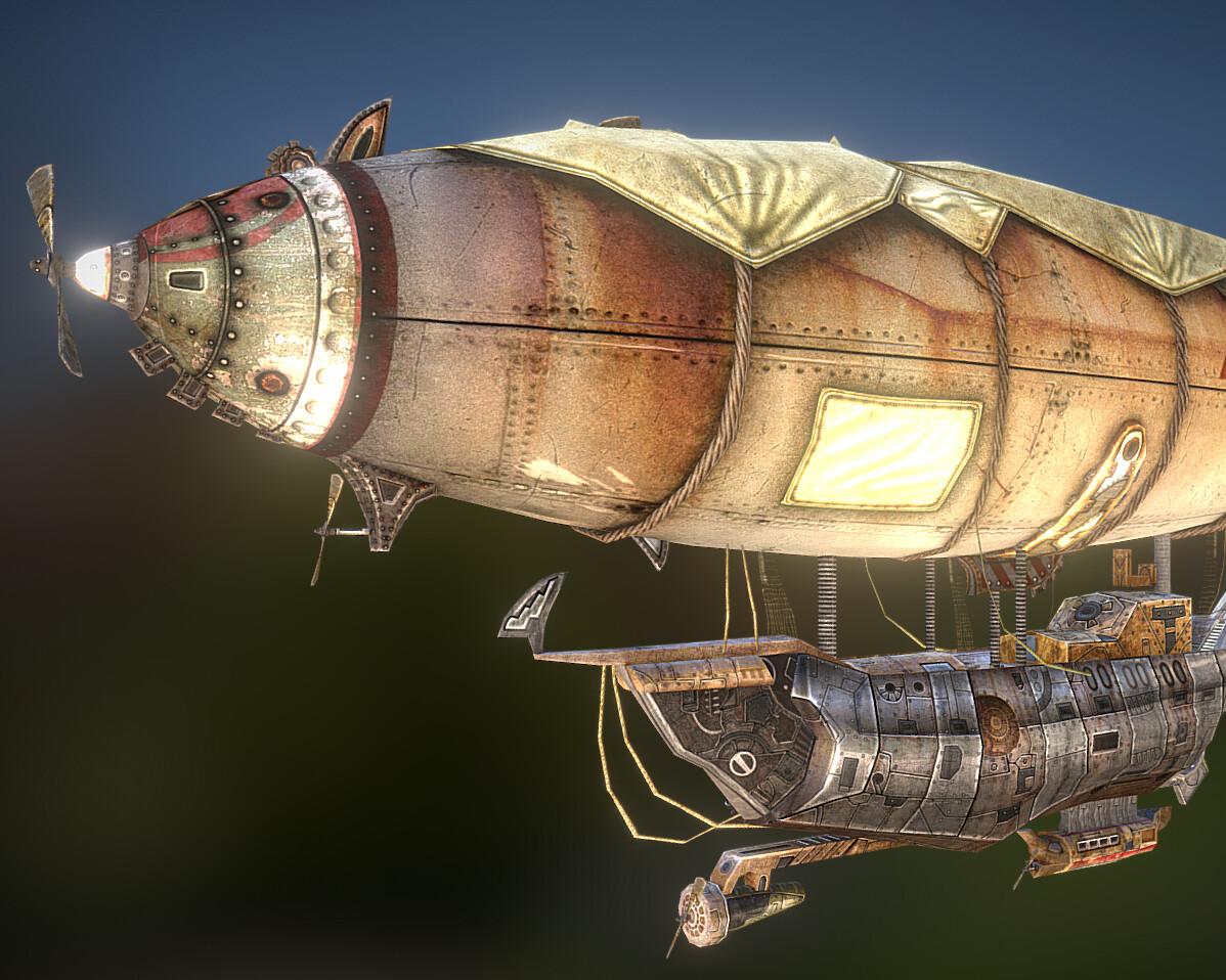 ArtStation - Steampunk Zeppelin