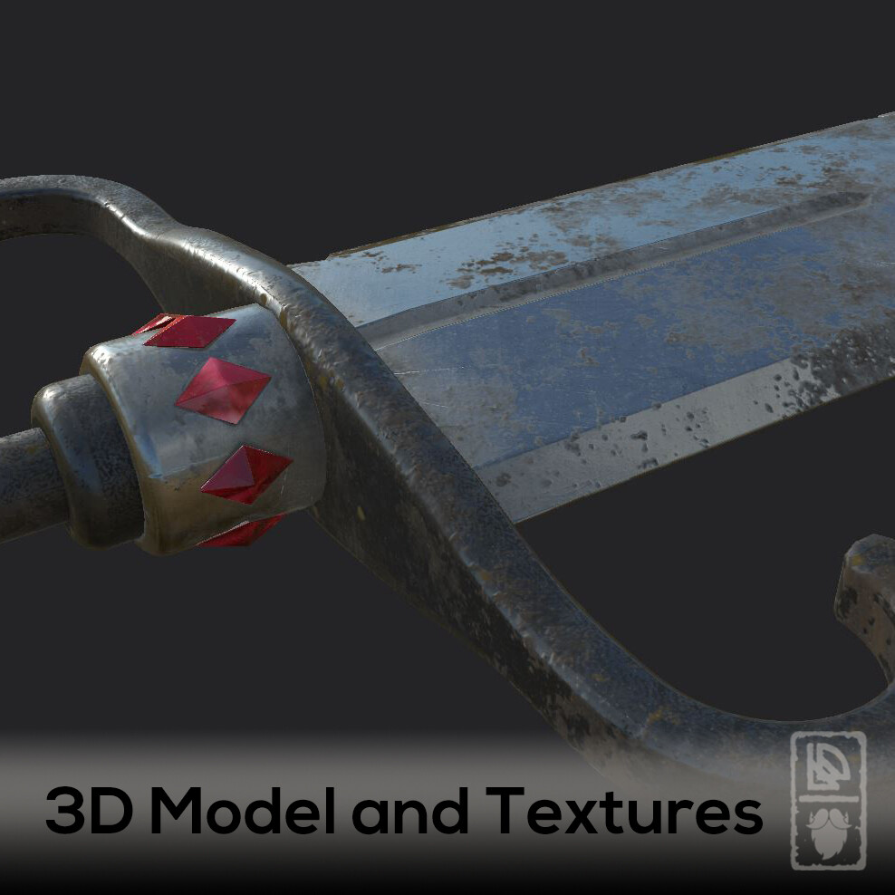 ArtStation - Sword 3D Model and Textured