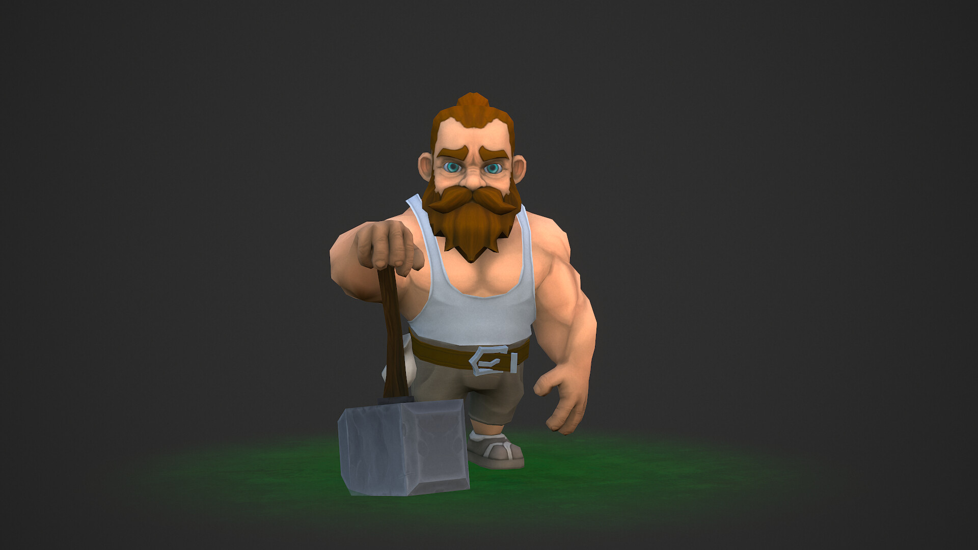 ArtStation - Hand-painted Dwarf