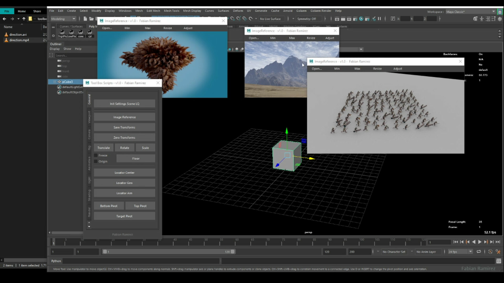ArtStation - image sequence to video, batch rename files and image reference integrated in Maya