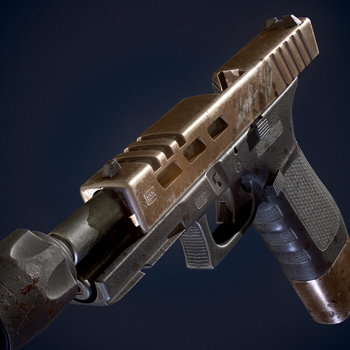 ArtStation - Glock 22 old custom version.