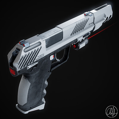 ArtStation - Proton Dynamics DT-45 Sidearm