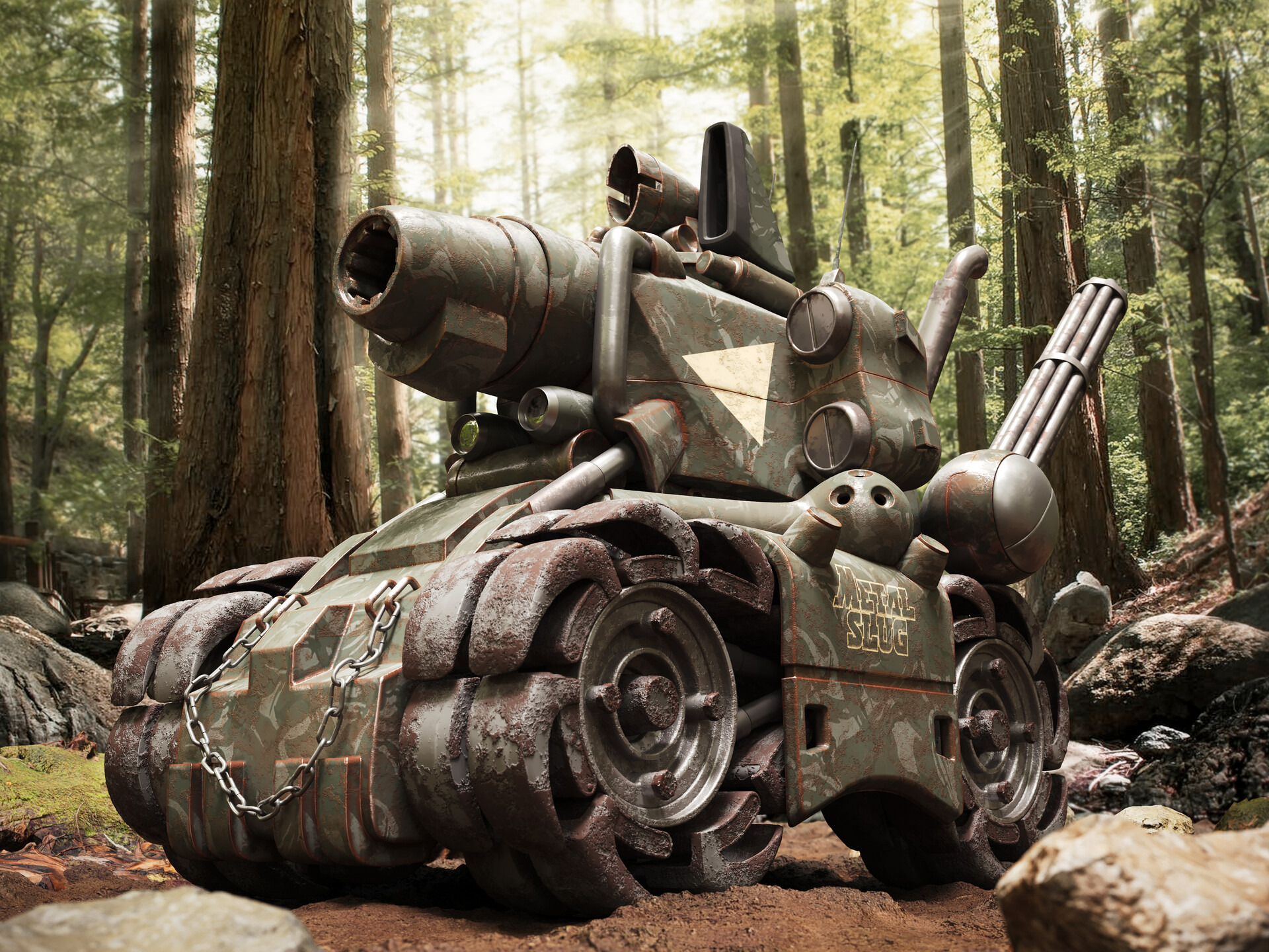 ArtStation - SV001 tank from METAL SLUG Games series.
