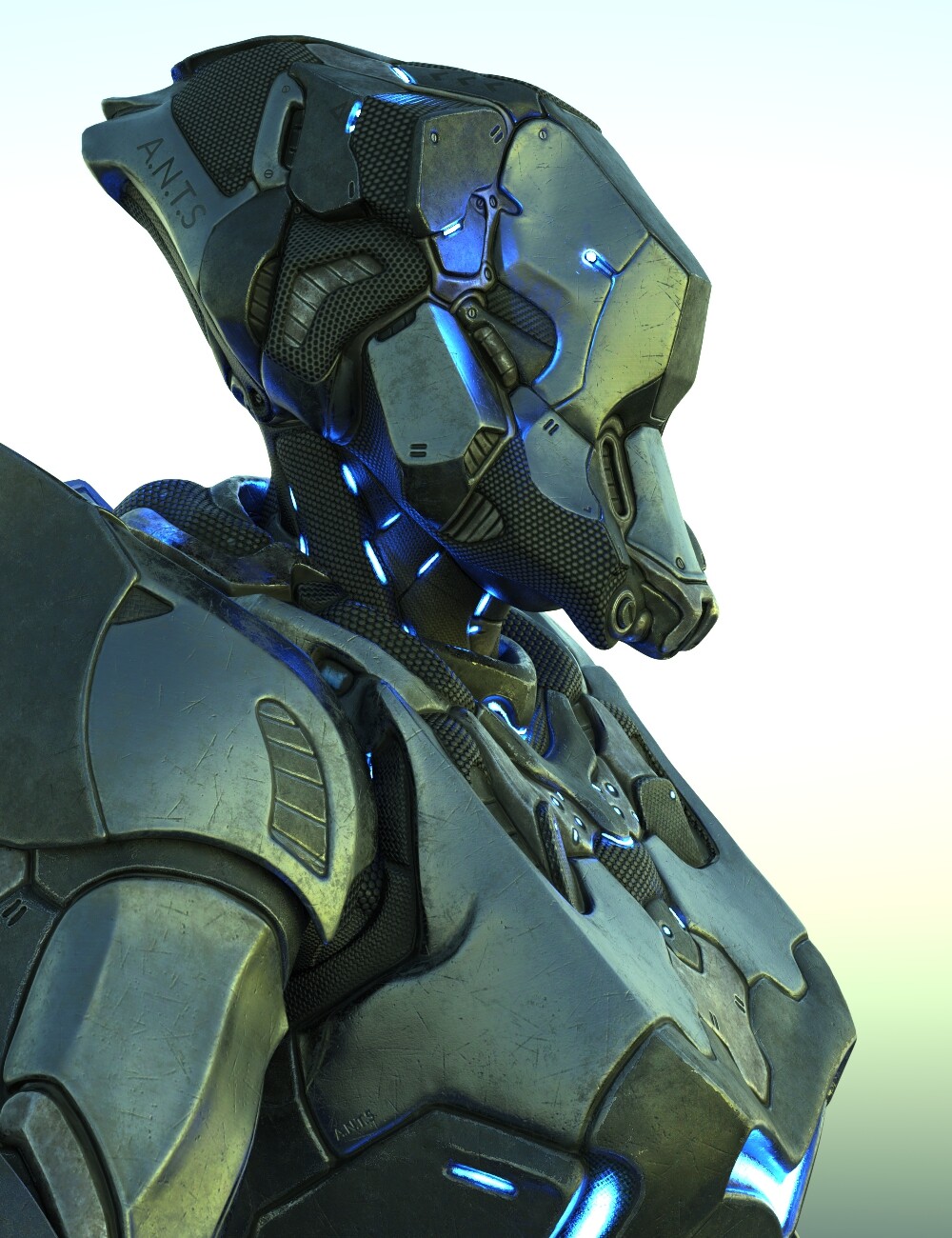 ArtStation - A.N.T.S Armored Nano Tech Suit (Female)