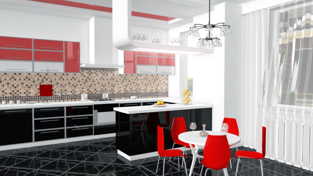 ArtStation - 3D Kitchen Modelling, Lighting and Rendering