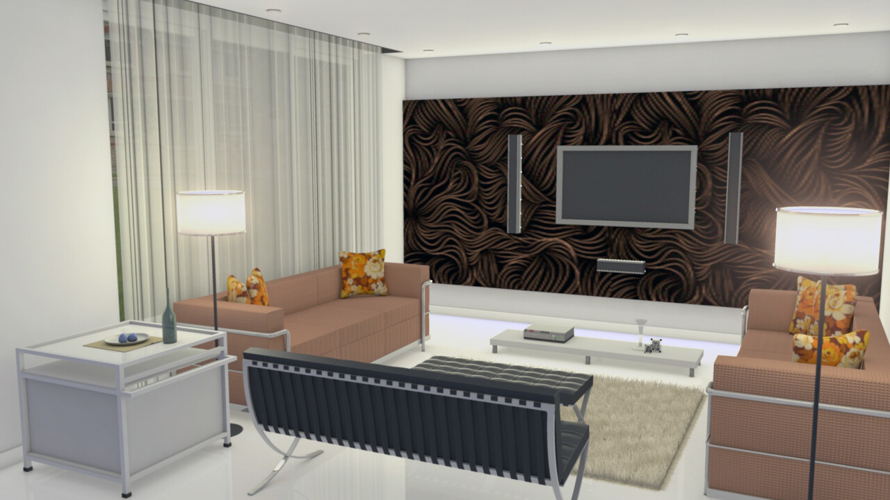 ArtStation - 3D Living Room1