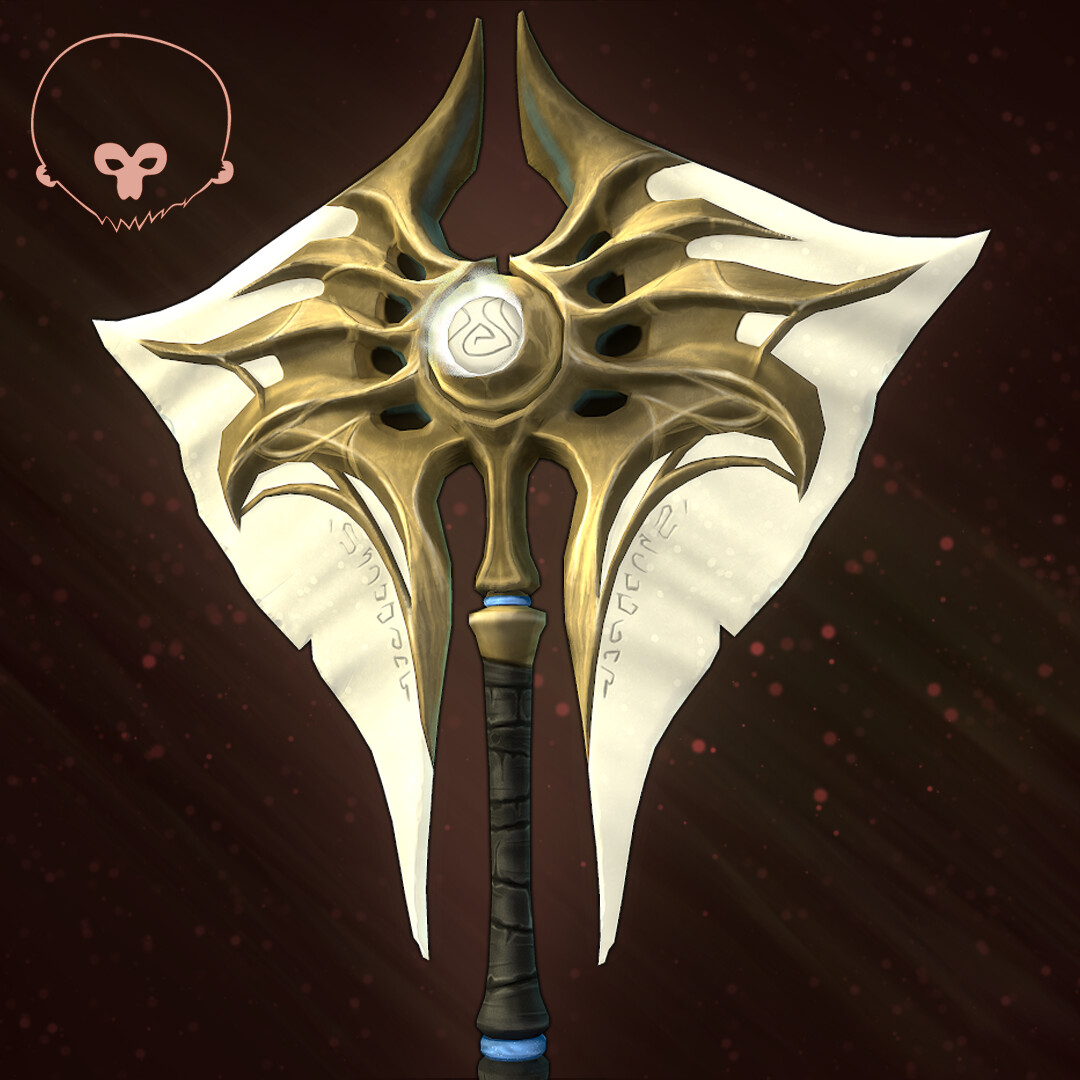ArtStation - Stylized Lunar Axe
