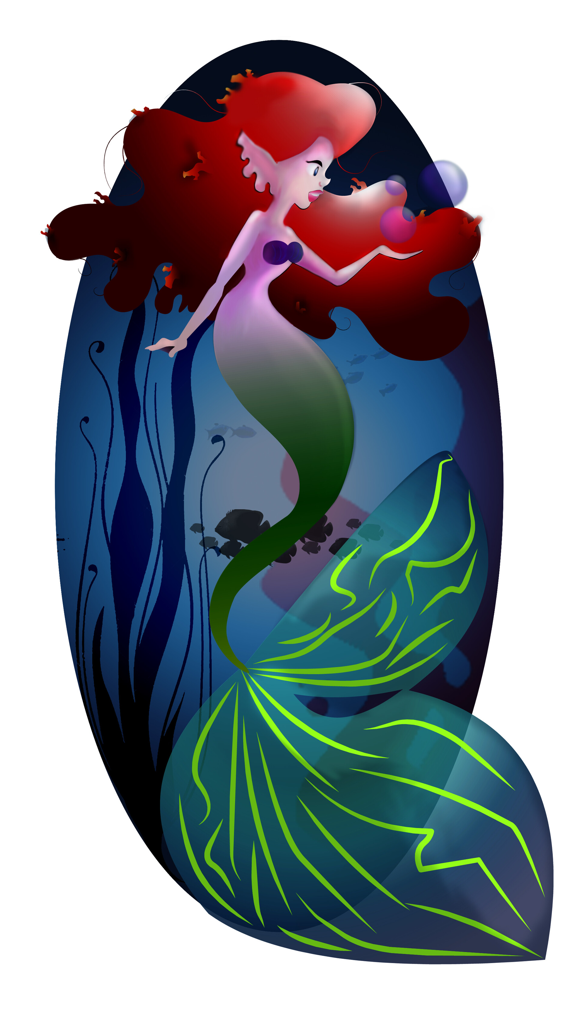 ArtStation - Practice Iconic style ~ Mermaid