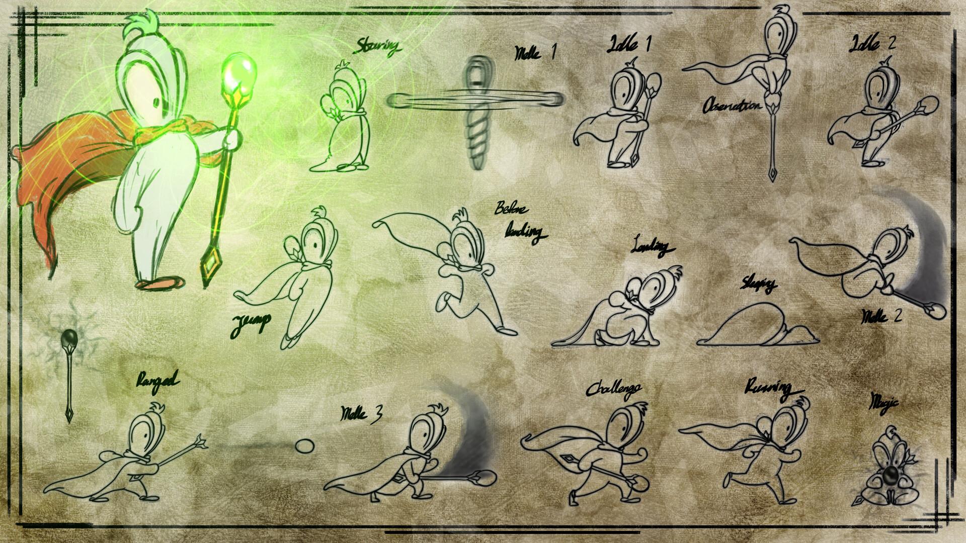 ArtStation - 2D game character concept