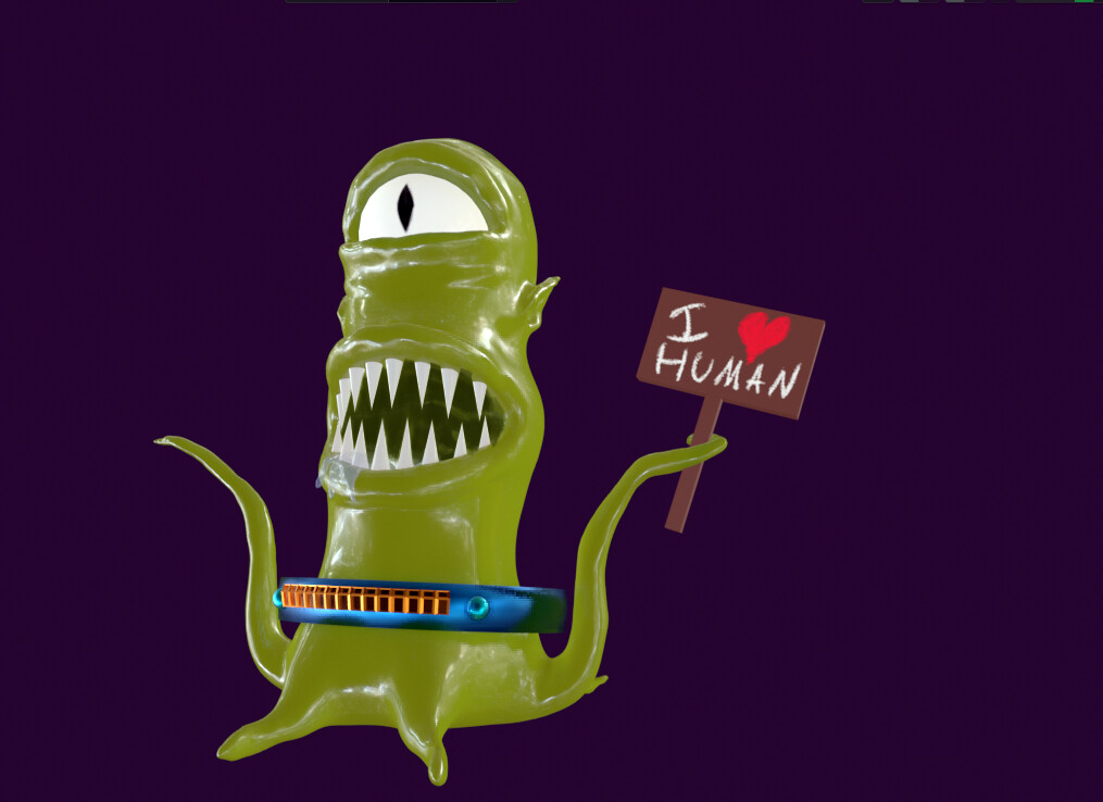 ArtStation - Kang - Alien Simpsons