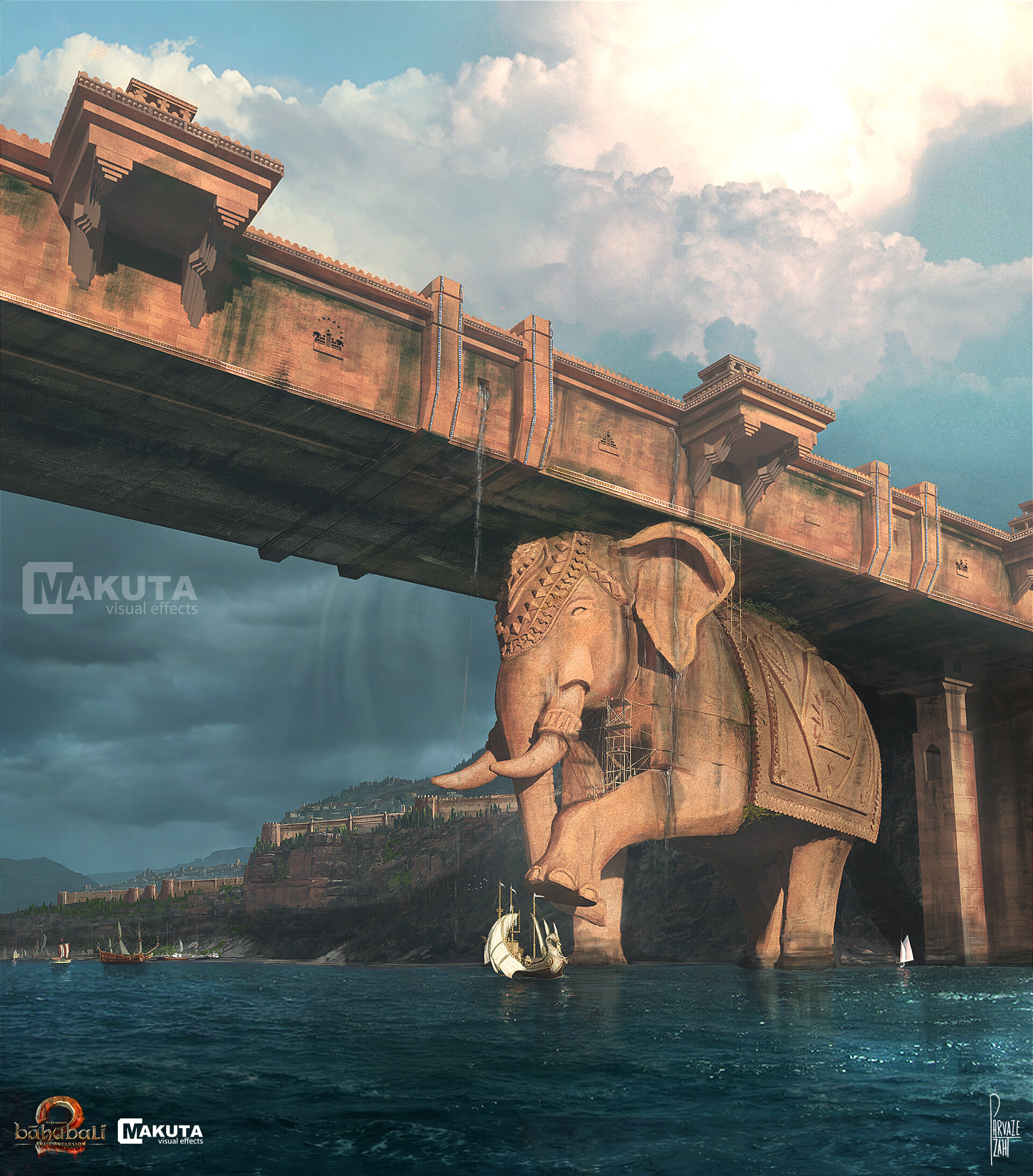 ArtStation - The Harbour of Mahishmati Kingdom.