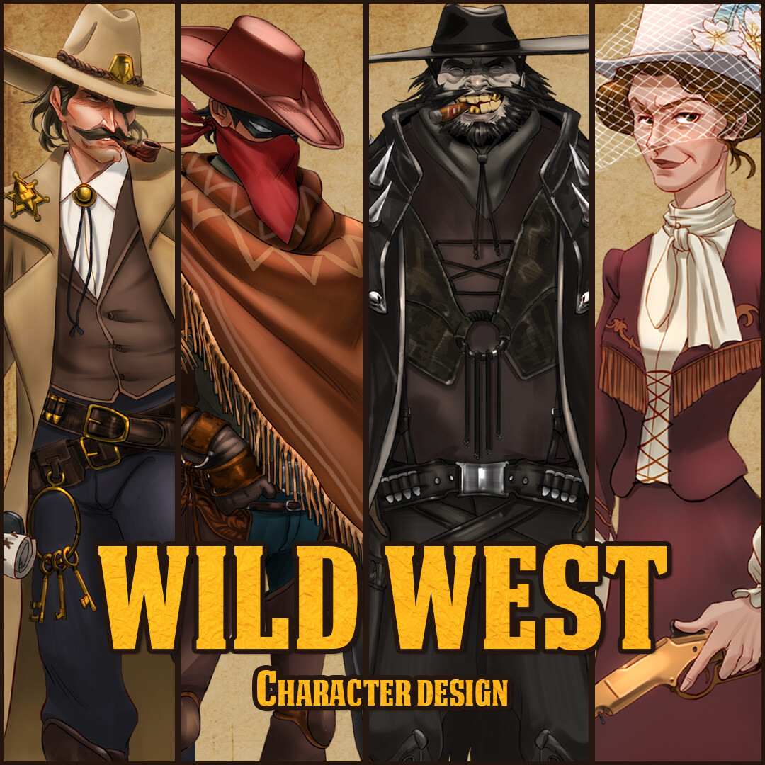 ArtStation - Wild West Character Design