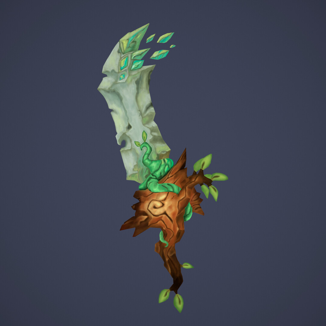 ArtStation - Handpaint Nature Sword