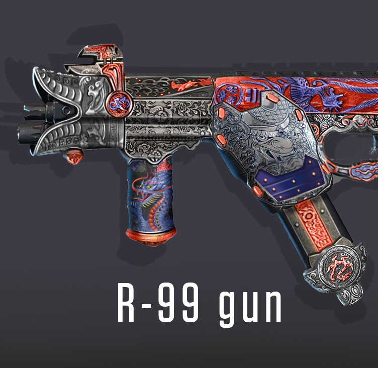 ArtStation - R-99 gun samurai skin