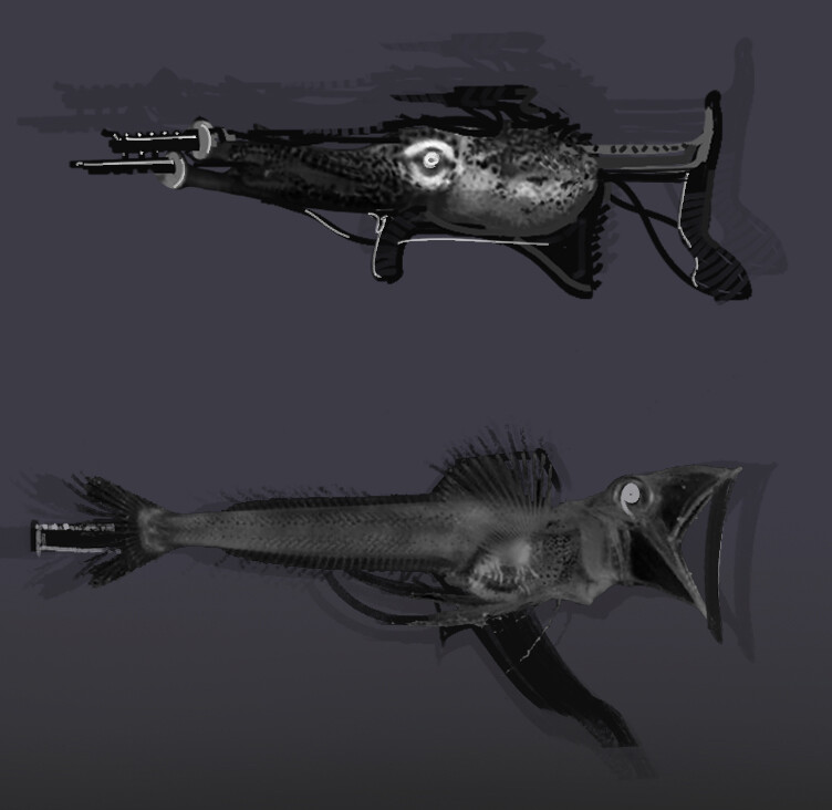 ArtStation - futuristic weapons thumbnails