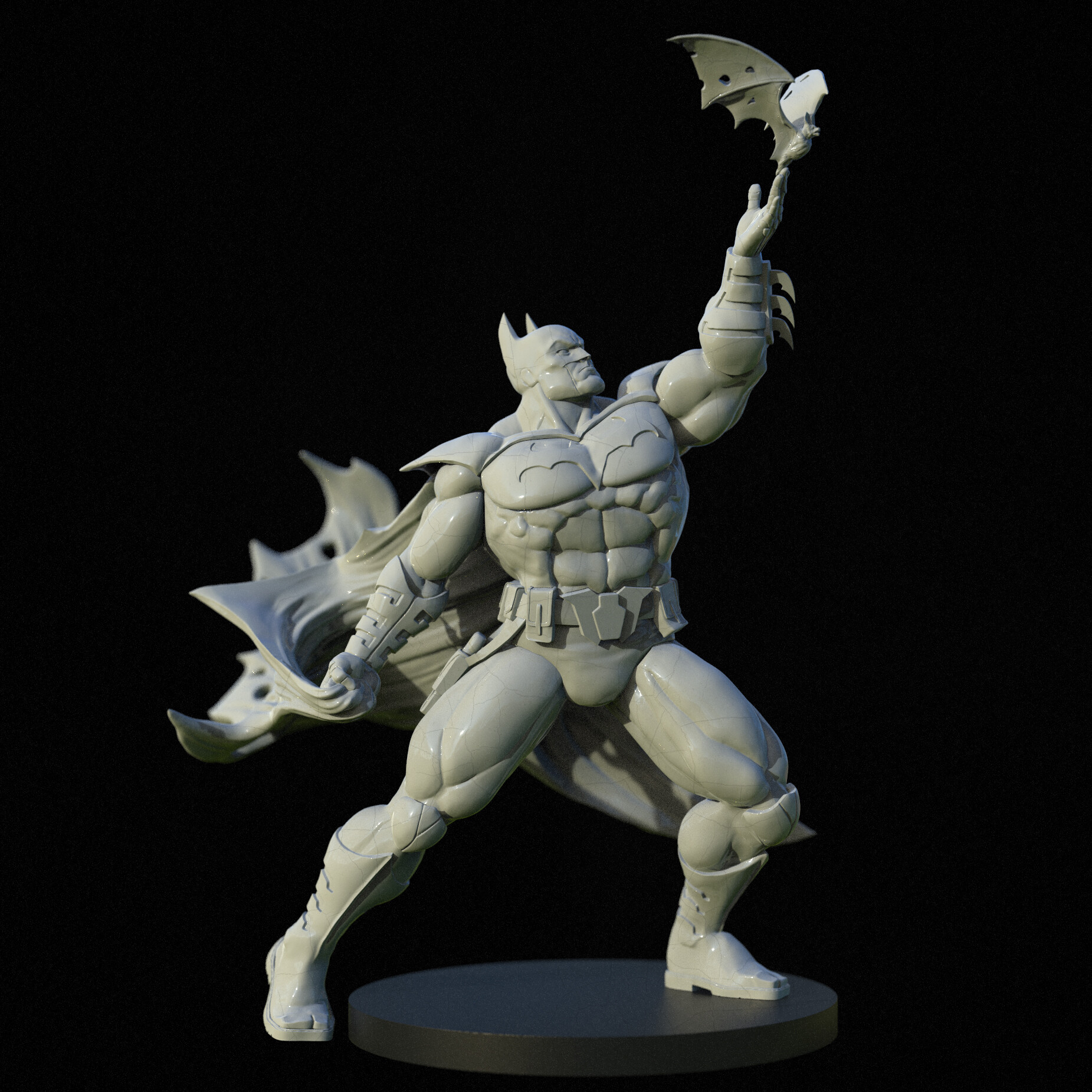 ArtStation - Batman Black & White Statue - FREDDIE E. WILLIAMS II