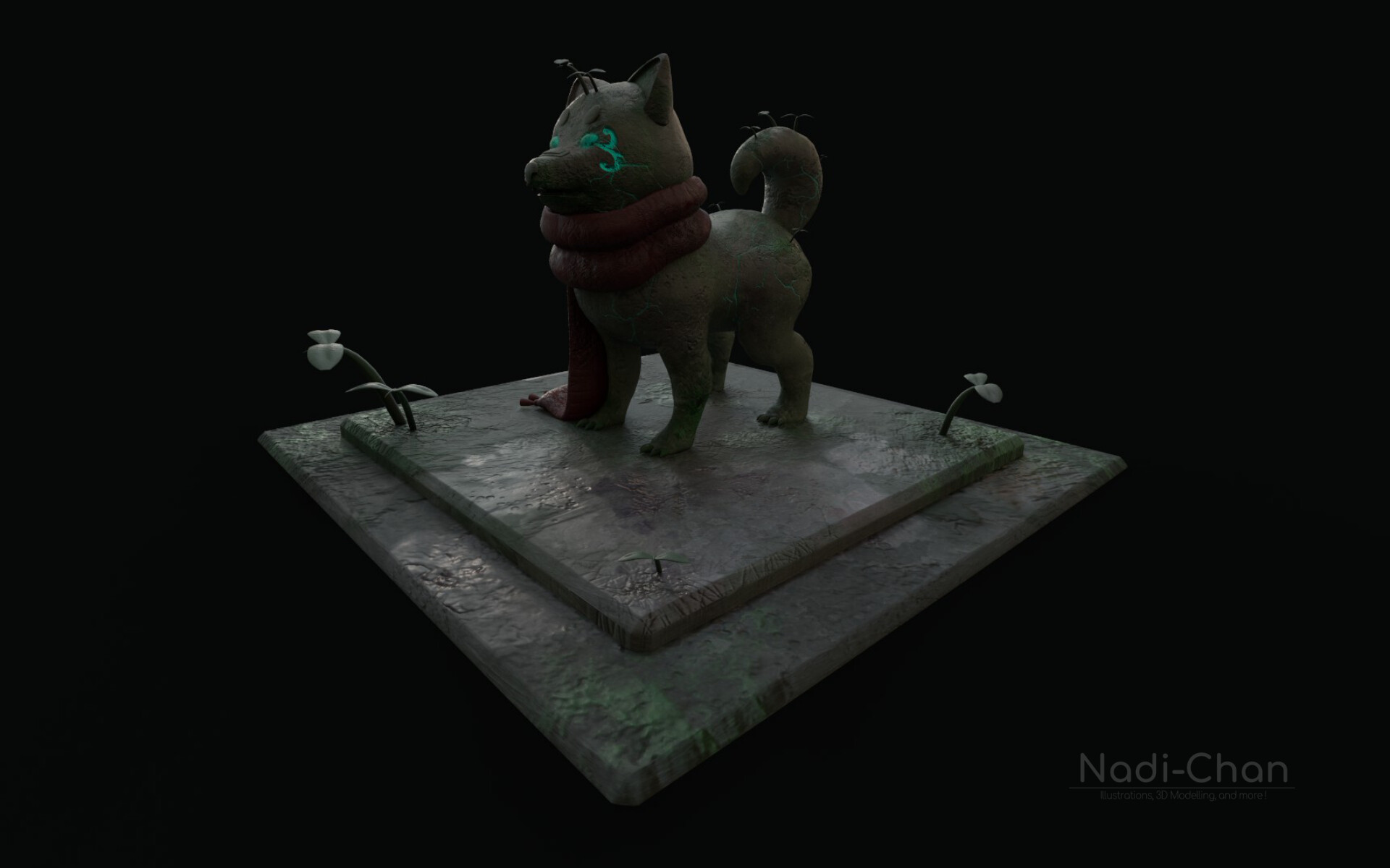 ArtStation - 3D Shiba Inu Statue