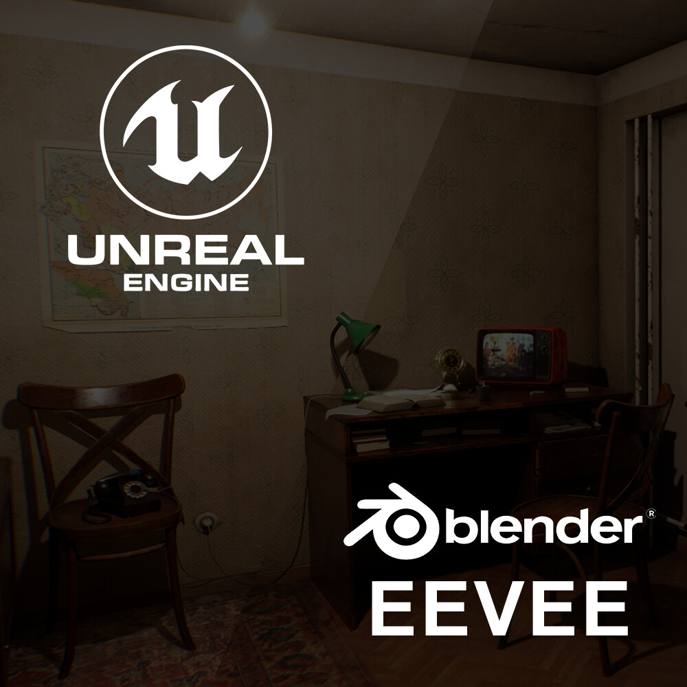 ArtStation - Unreal Engine vs Blender EEVEE / USSR environment (soviet ...