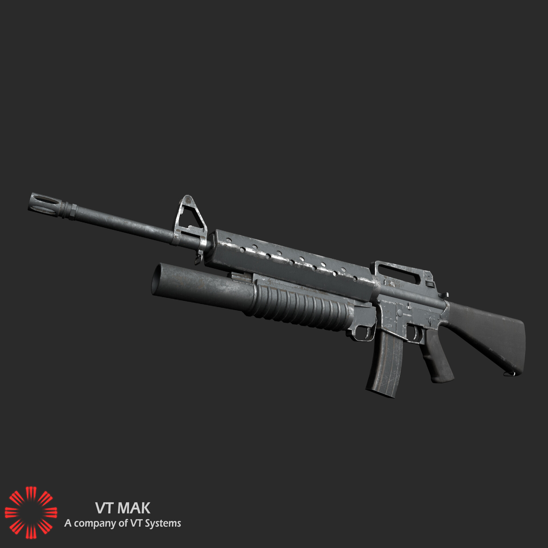 ArtStation - M16 with 203 attachment