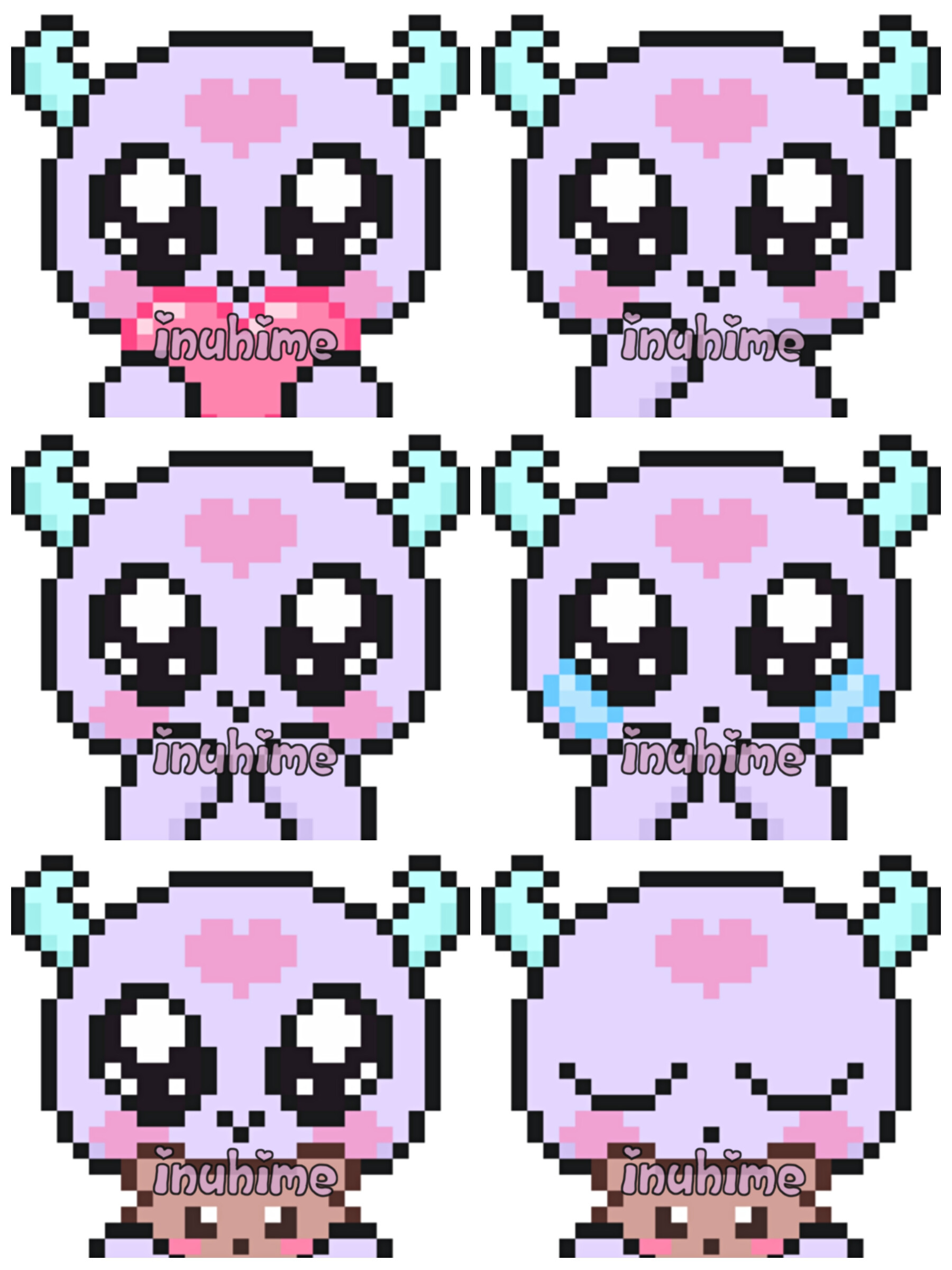 ArtStation - Pixel Alien Emotes (6 colours)