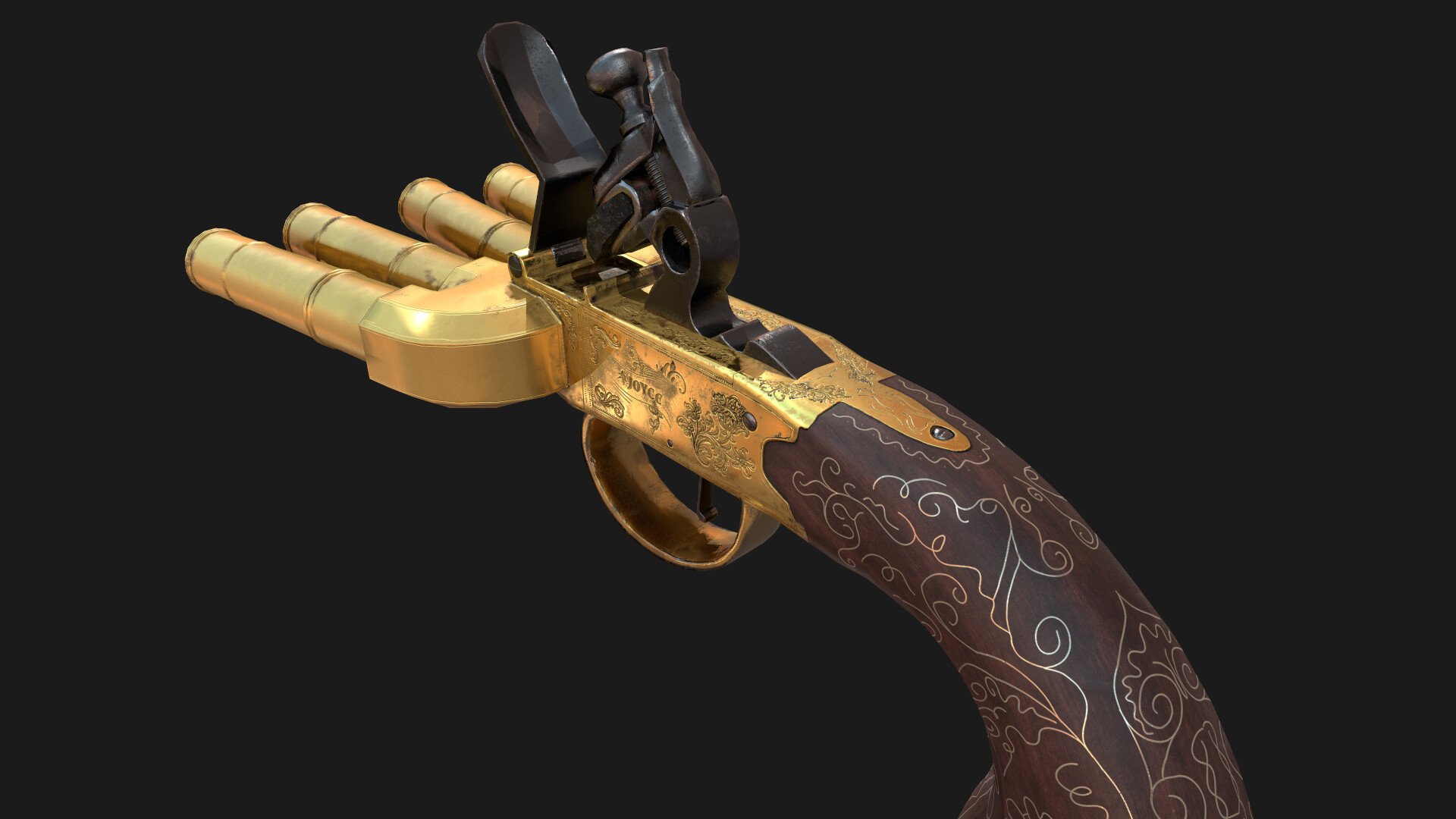 Srinivas Jalakam - Duckfoot Pistol Antique