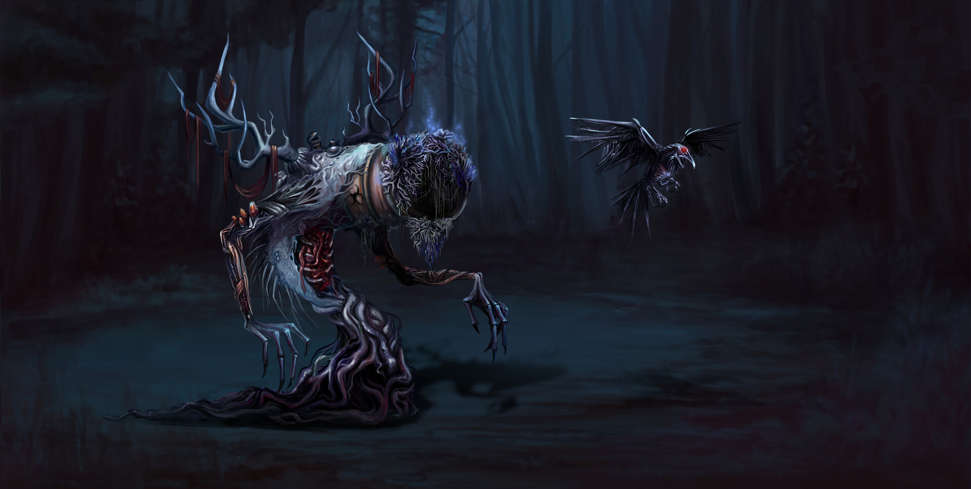 ArtStation - Scary technogenic monster