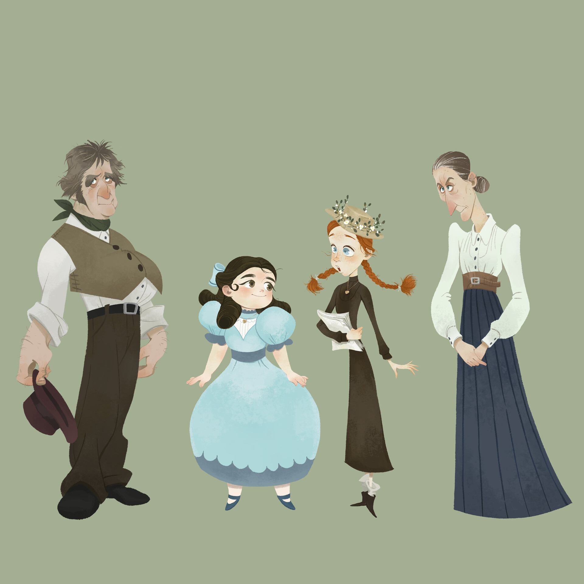 ArtStation - Anne with an 'E' character designs