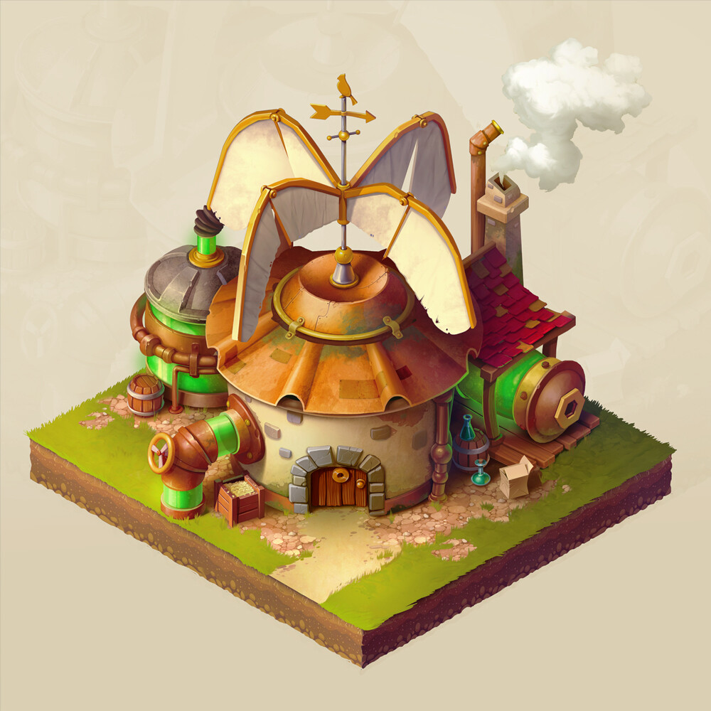 ArtStation - Isometric house