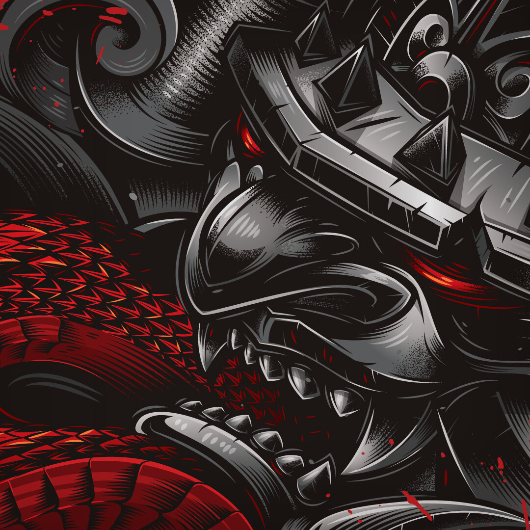 ArtStation - Demon samurai