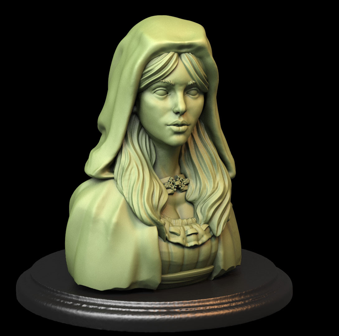 ArtStation - Red Riding Hood Bust