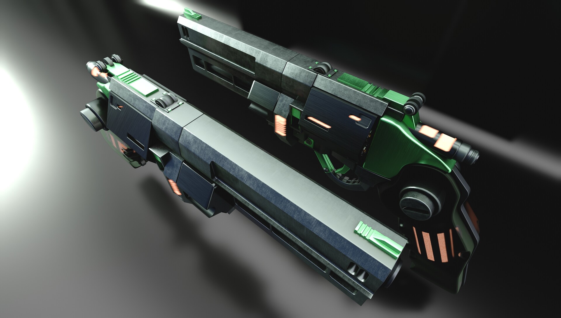 ArtStation - Retro Sci-fi Revolver