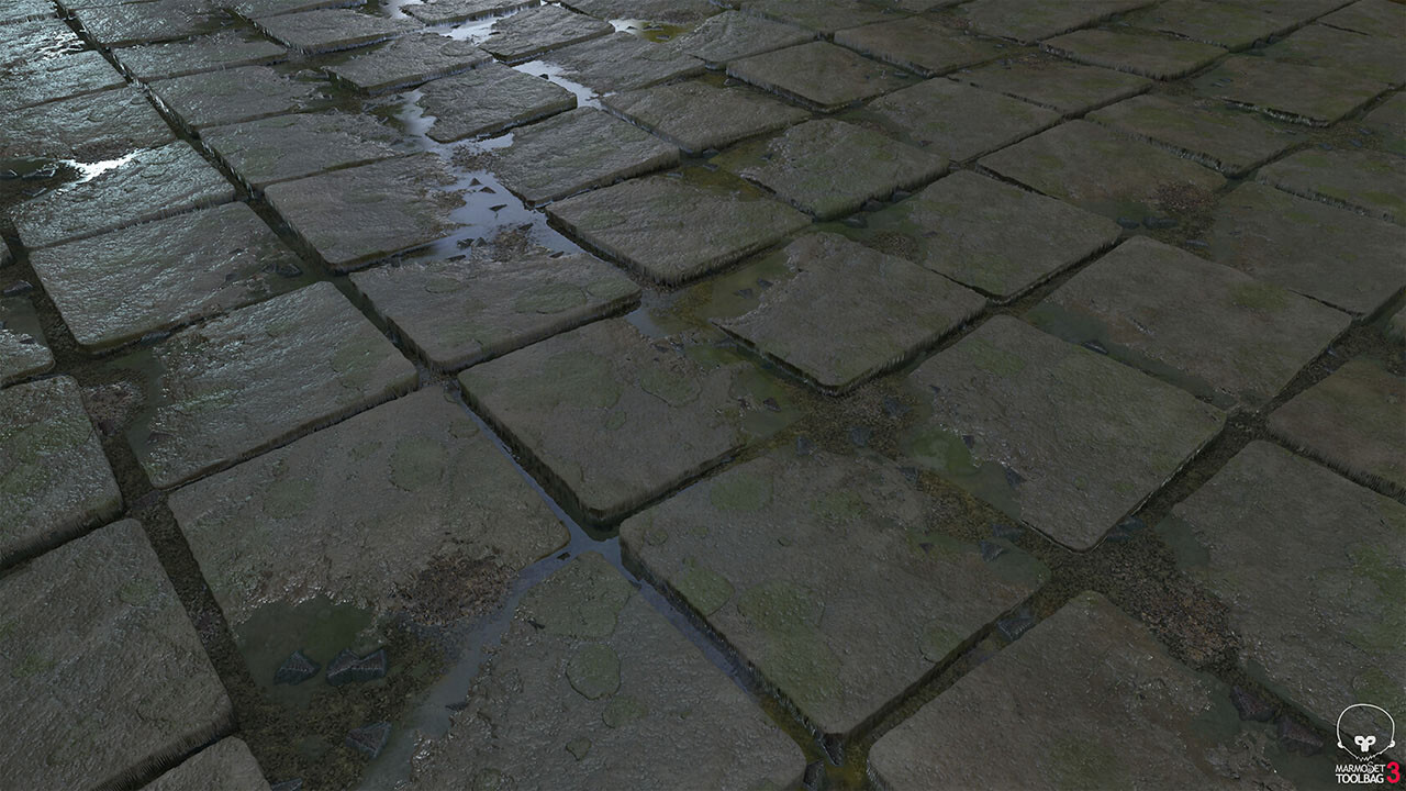 ArtStation - Wet stone floor