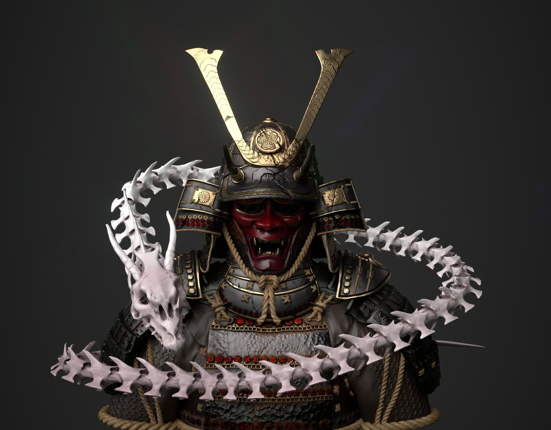 ArtStation - Prajna warrior 👺😈👹