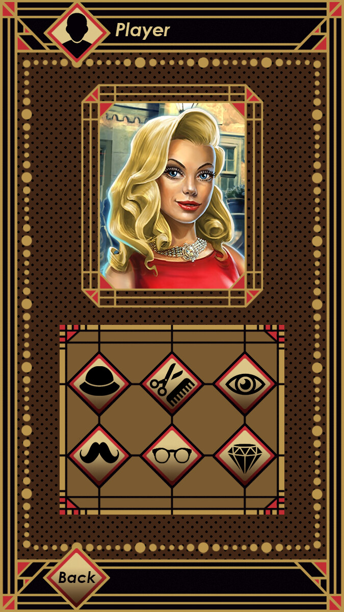 ArtStation - Art decó UI for Cluedo